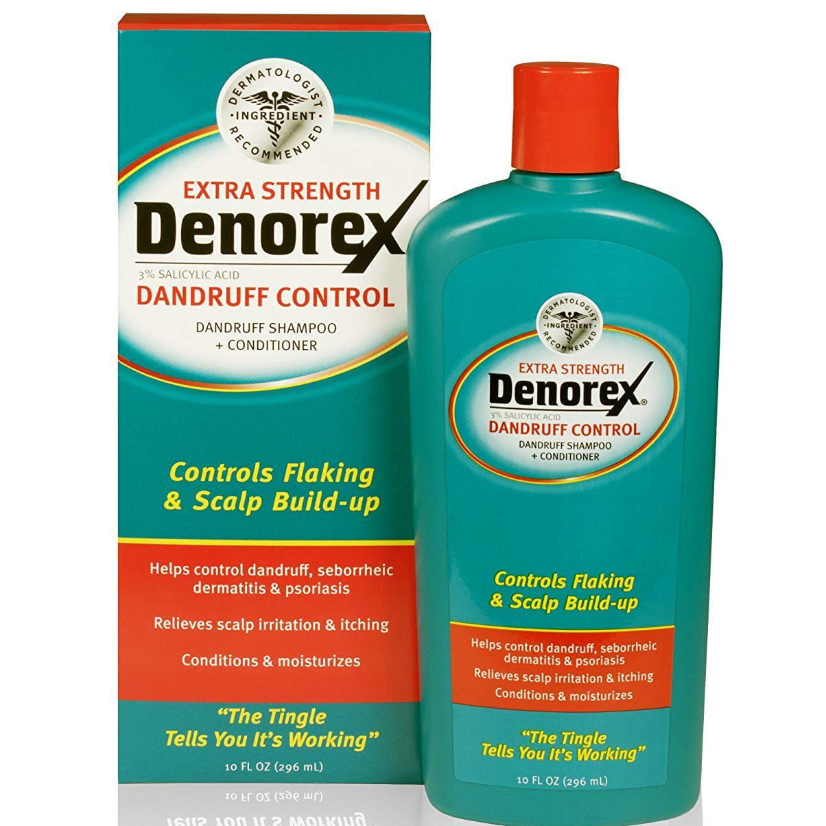 Denorex Extra Strength Scalp Treatment Dandruff Shampoo + Conditioner ...