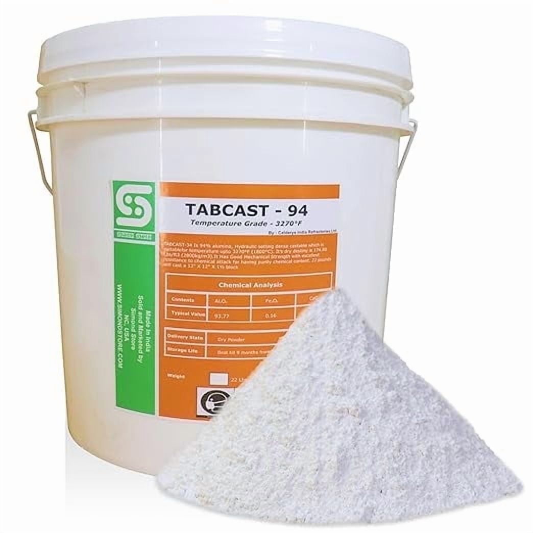 Simond Store Castable Refractory Cement - 94% Alumina Dense - 3270°F ...