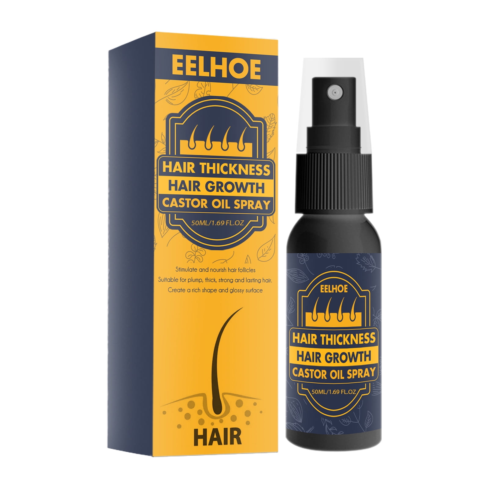 Dense Castor Oil Nutrient Solution, Hair Prevention, Moisturizing Hair ...