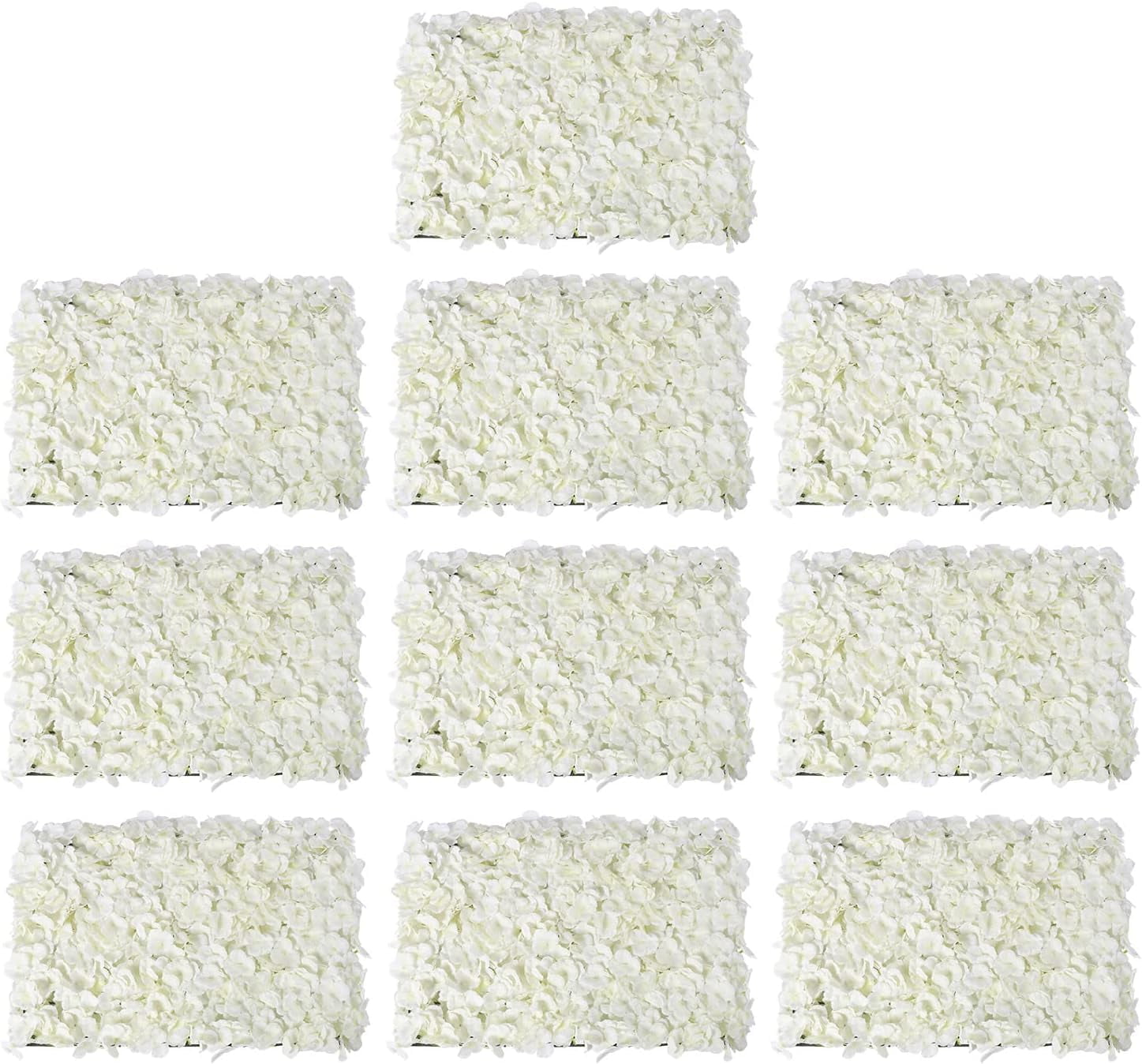 Dense Flowers Wall Panel, 15.8"x23.6"/Per Milky White Rose Flower ...