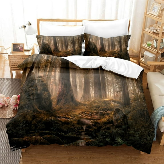 Dense Forest Bedding Set Duvet Cover Set 3d Bedding Digital Printing ...