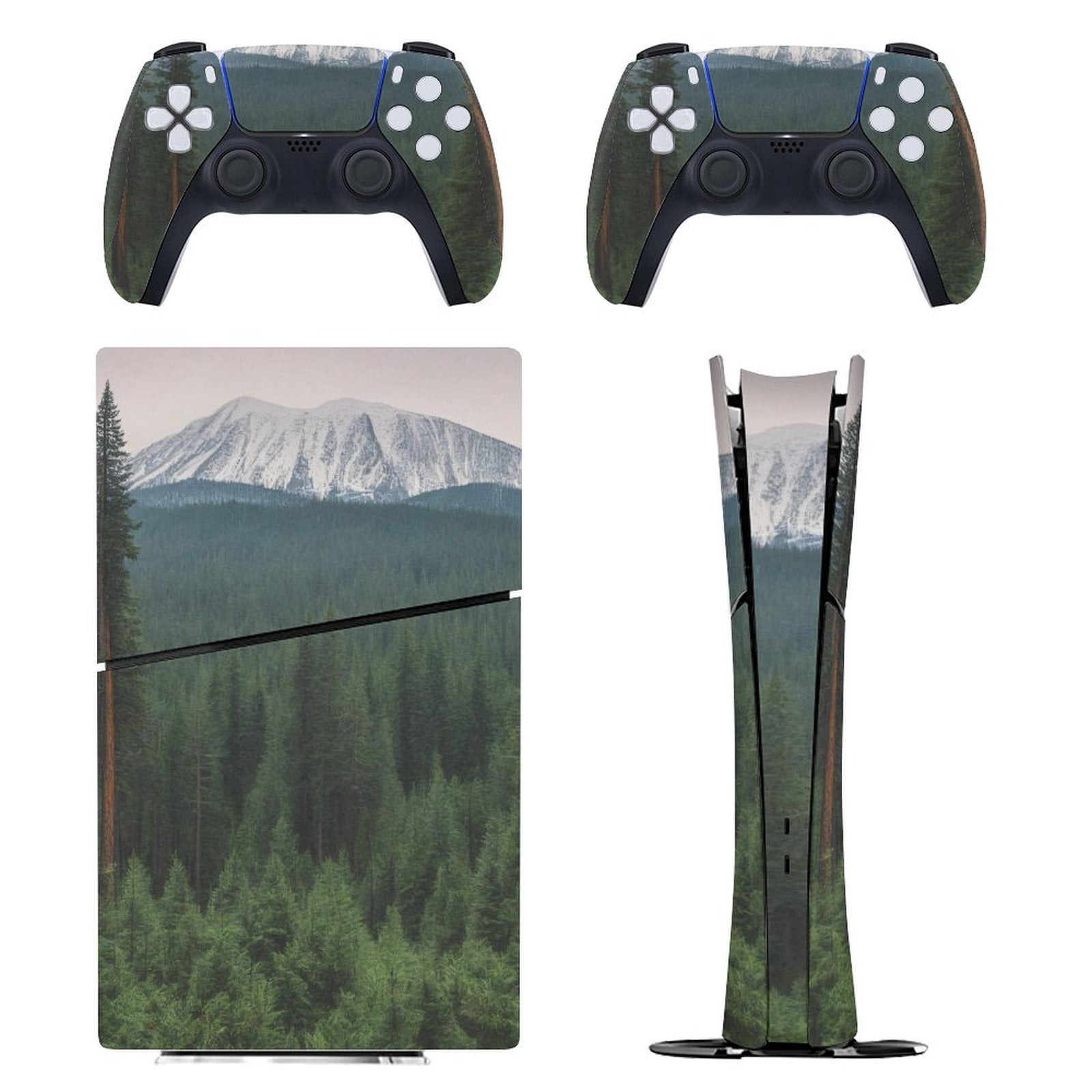 Dense Forest Console Skin Bundle for PS5 Pro Slim Disc & Digital / PS4 ...