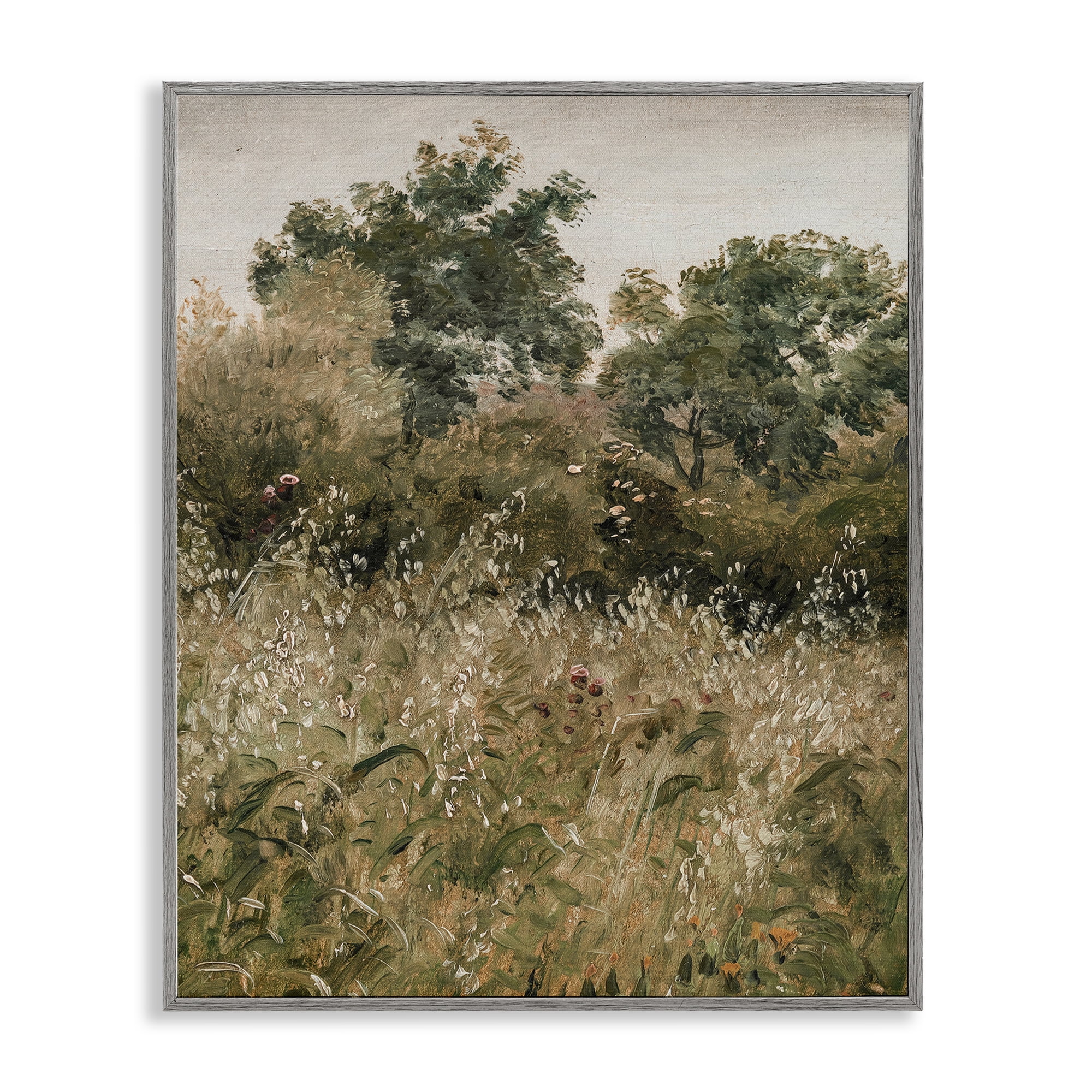 Dense Forest Thicket Gray Framed Giclee Art, design by Lettered and ...
