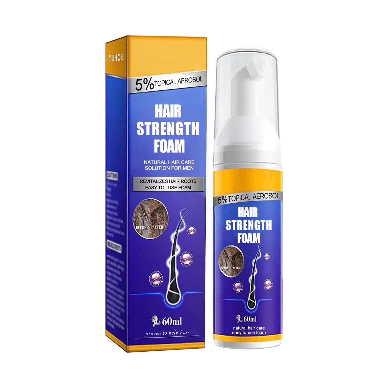 Dense Hair Foam Mousse 60ml - Hair Strengthening and Repair Mousse for ...