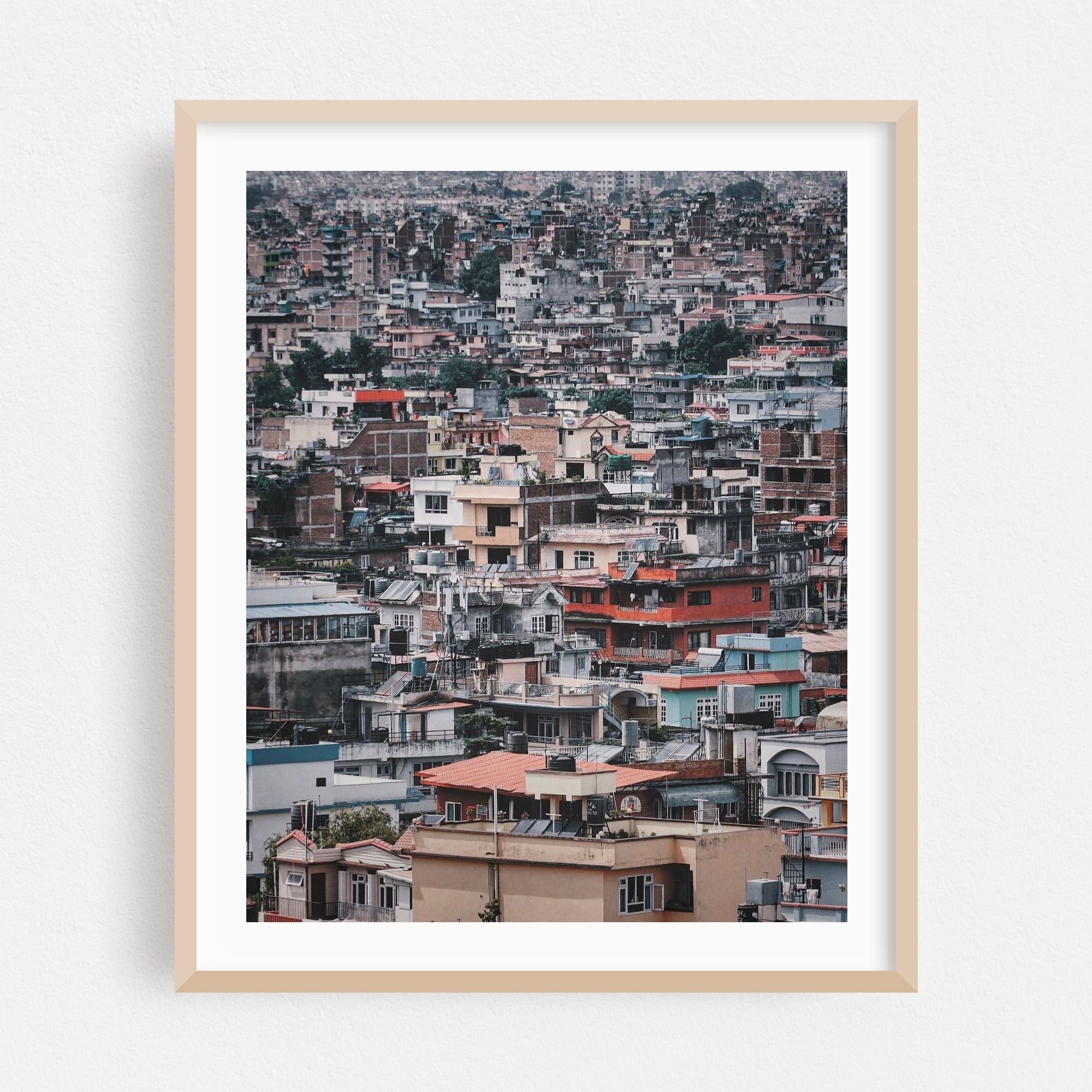 Dense Urban Landscape of Kathmandu - Kathmandu Bagmati Province Nepal ...