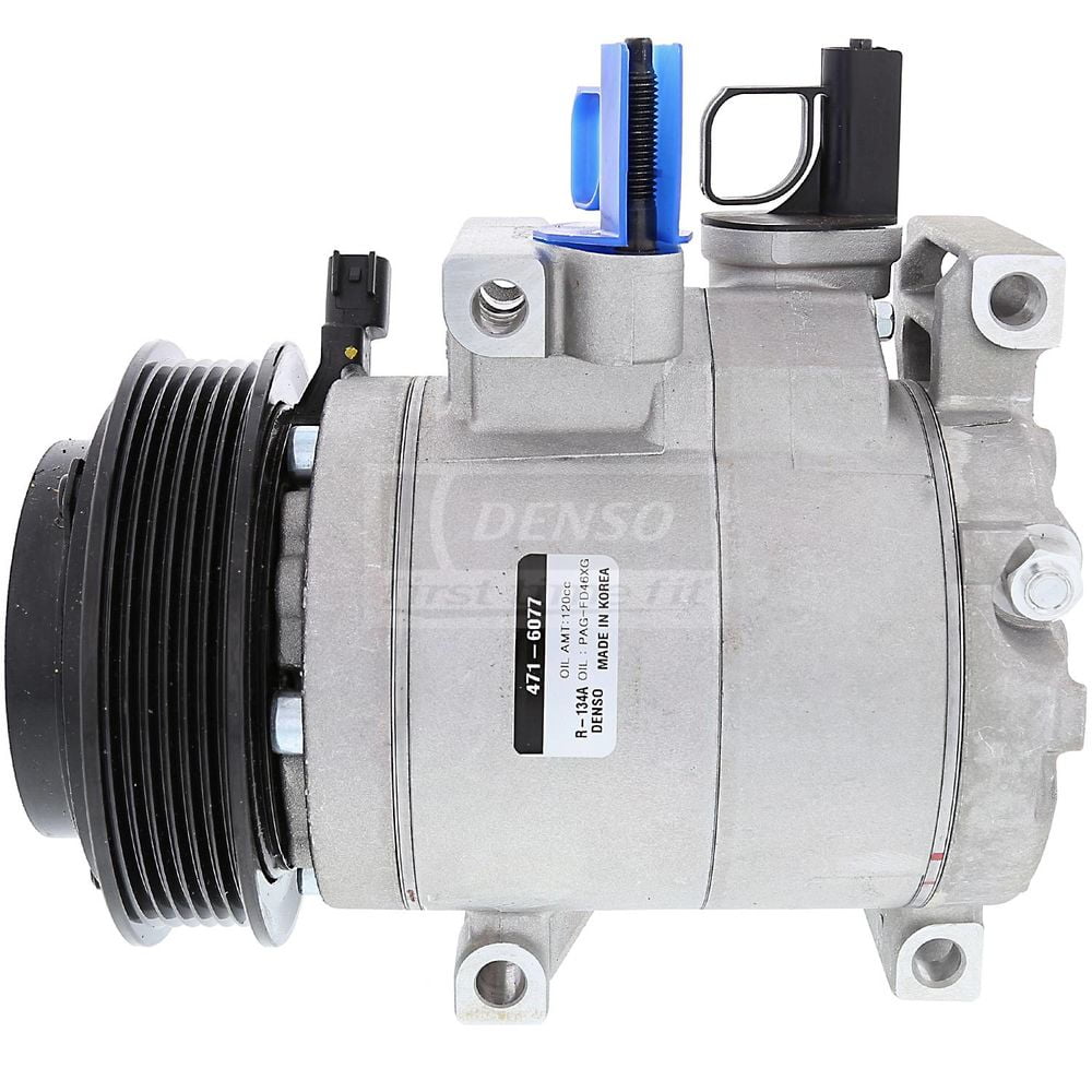 Denso 471-6077 New AC Compressor with Clutch, 1 Pack Fits select: 2015 ...