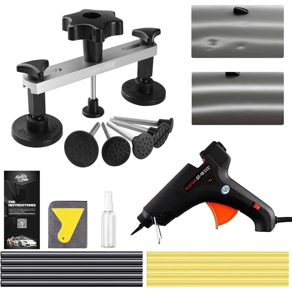 Dent Puller Kit, Car Dent Removal Kit with Bridge Puller, Small Dent ...