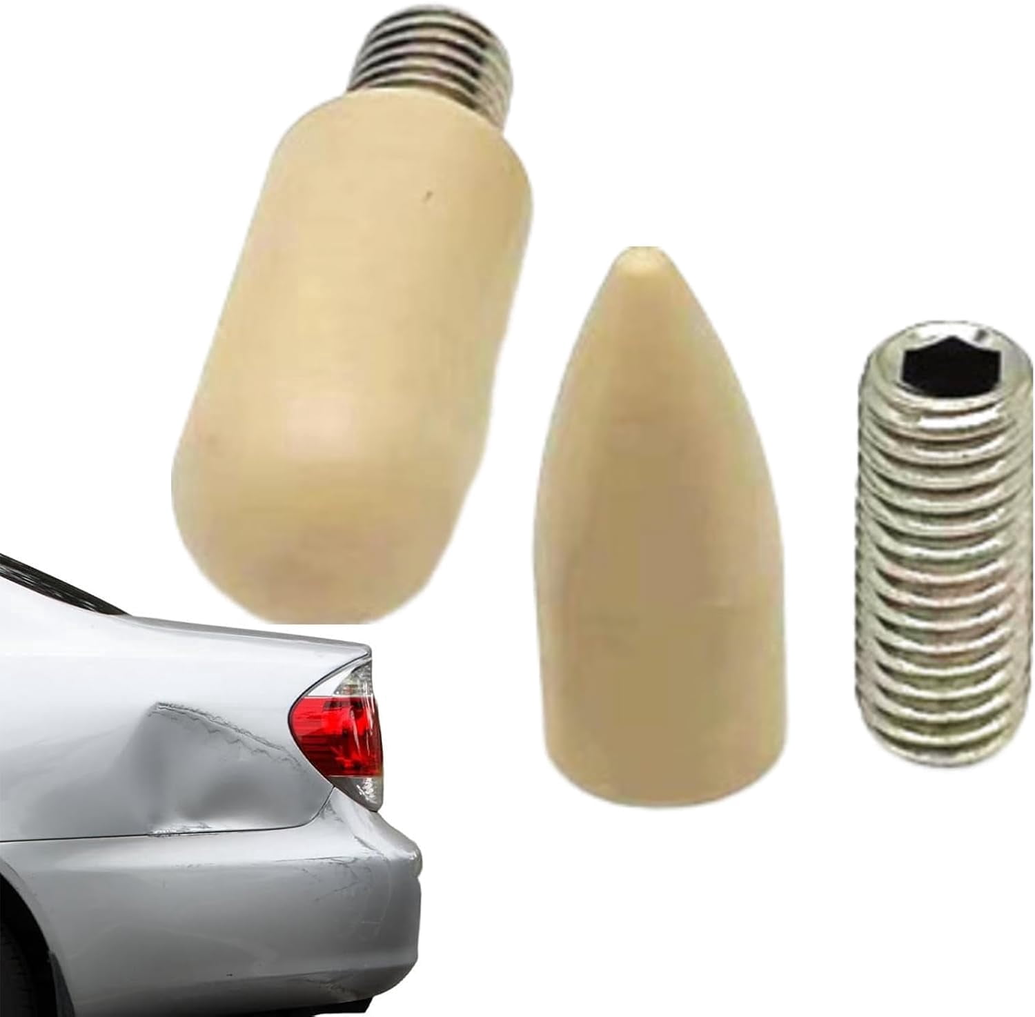 Dent Repair Hammer Head, Metal Knock Down Tips Kit for SUV Truck Body ...