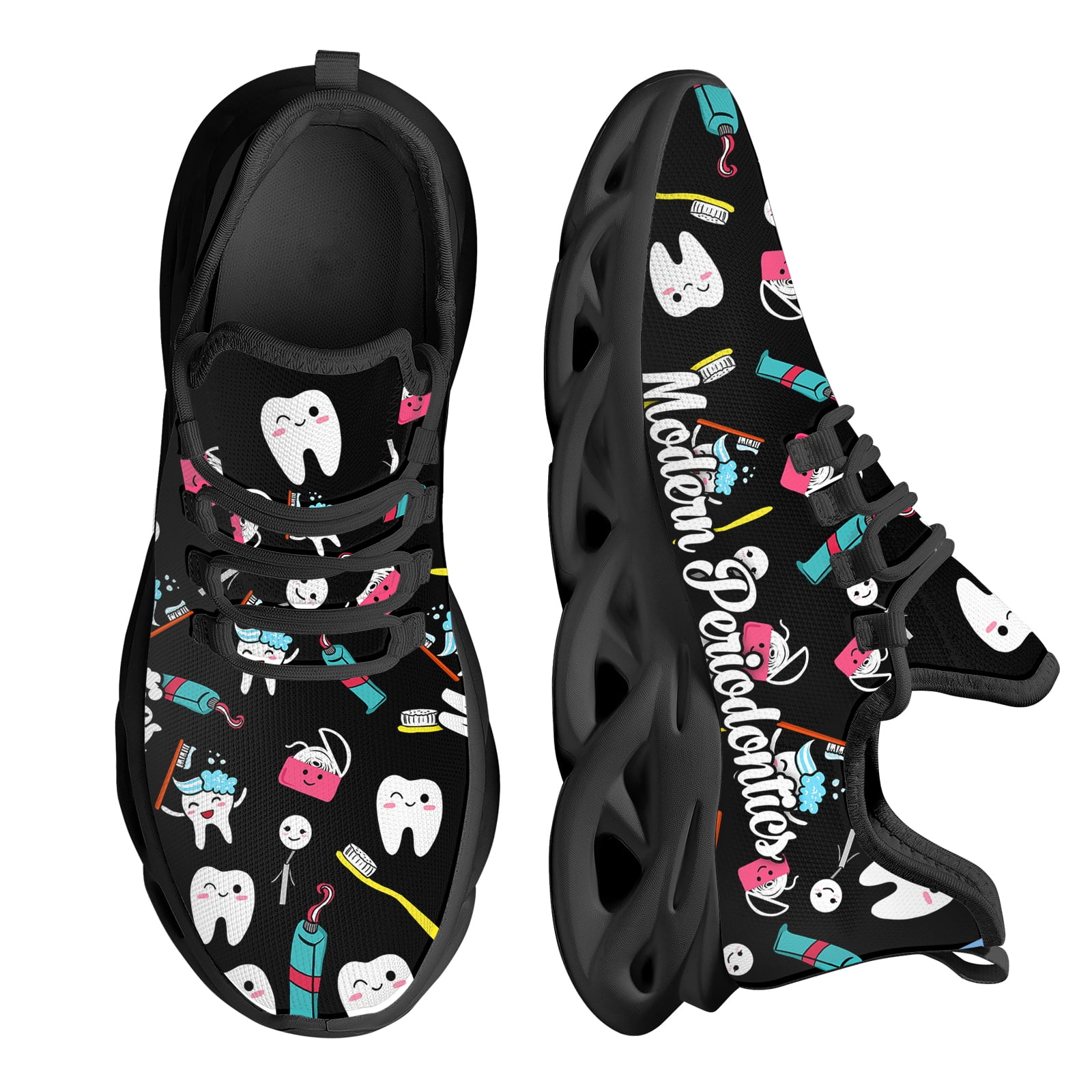 Denta Assistant Mesh Sneakers Comfort Lace-up Platform Shoes ...