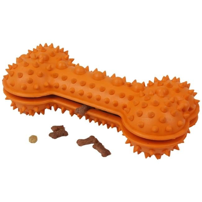 Denta-Bone TPR Treat Dispensing & Dental Cleaning Durable Dog Toy ...