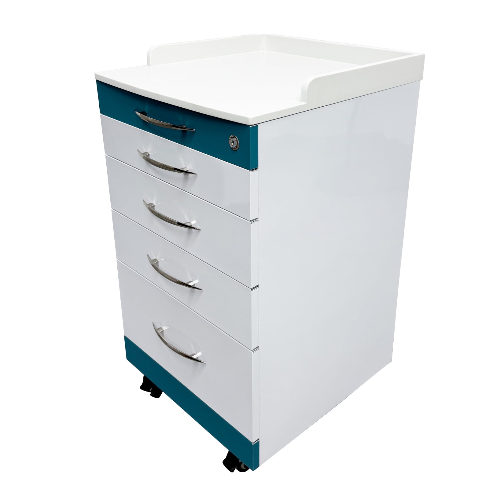 Dental 4 Drawers Storage Cabinet Suction Rail Mobile Cabinet - Walmart.com