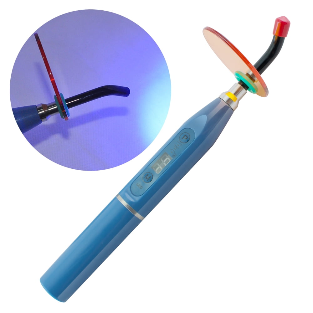 Dental 5W Wireless Cordless LED Curing Lamp Light 1500mw Blue - Walmart.com