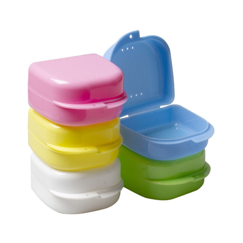 Dental Appliance Box, 5 Pieces Slim Denture Boxes, Storage Boxes for ...