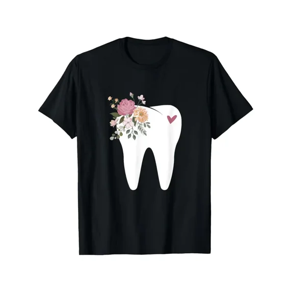 Dental Assistant & Oral Hygienist Cotton T-Shirt - Casual Short Sleeve ...