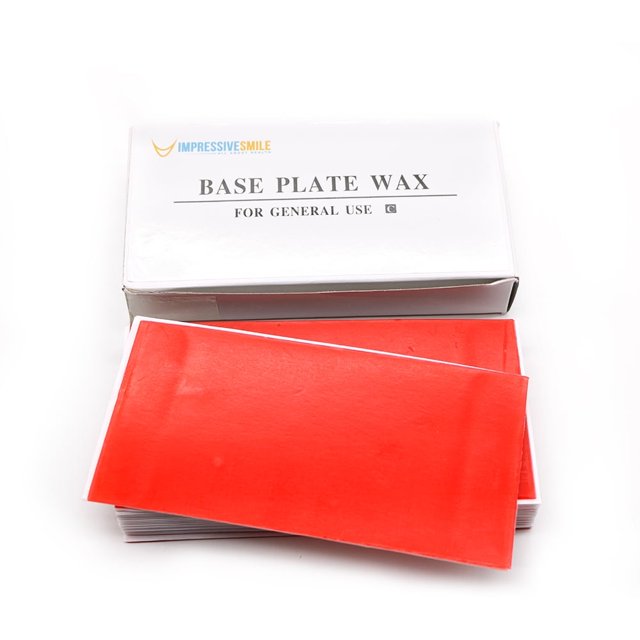 Dental Base Plate Wax 18 PCS, Denture Red Utility Bite Casting Sheets ...