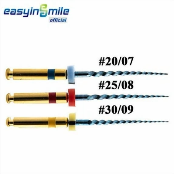 Dental Blue Endo Files Niti Rotary Root Canal Heat Activated File X3 ...