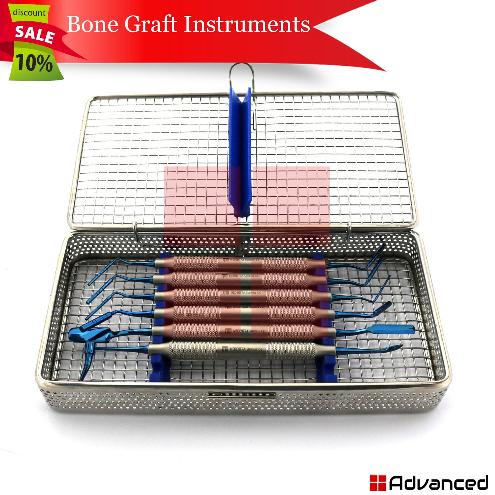 Dental Bone Graft Plugger Carrier Packer Scoop Implant Bone Grafting ...