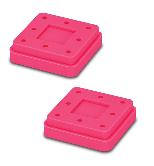 Dental Bur Block Holder Silicone Square Bur Block Capacity 8 Autoclave ...