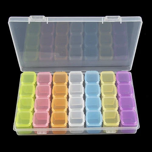 Dental Bur Box Adjustable Container Organizer Storage 28 Slots ...