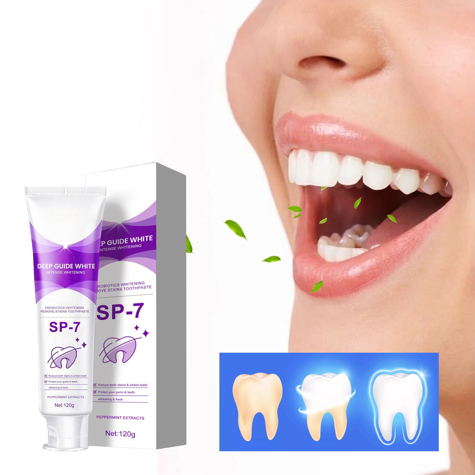 Dental Care Agents Tooth Care Probiotic Toothpaste for Deep Cleaning of ...