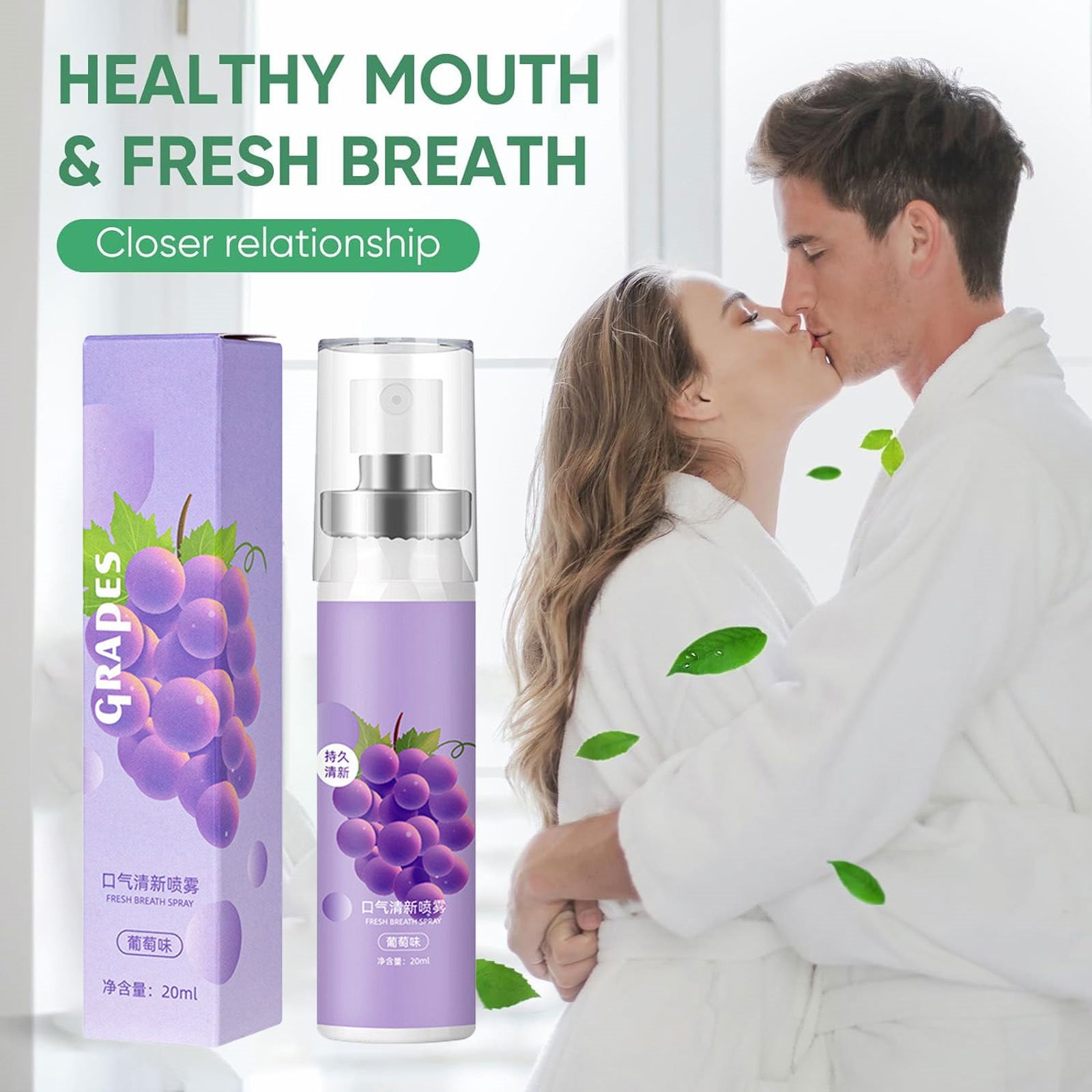 Dental Care Agents Tooth Care Fruit Flavored Oral Spray Mouth Spray Fresh Breath Compact ...