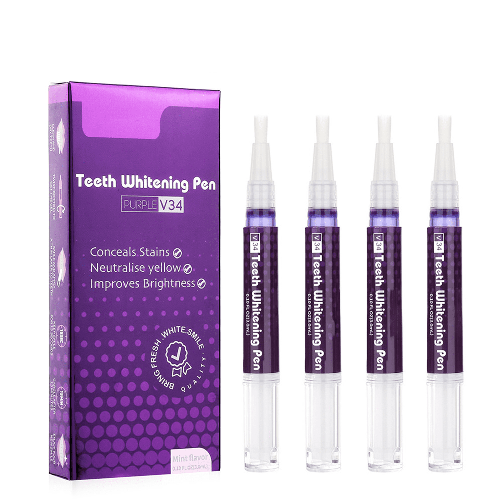 Dental Care Agents Tooth Care Teeth Pen Purple Teeth Pens for Adults ...