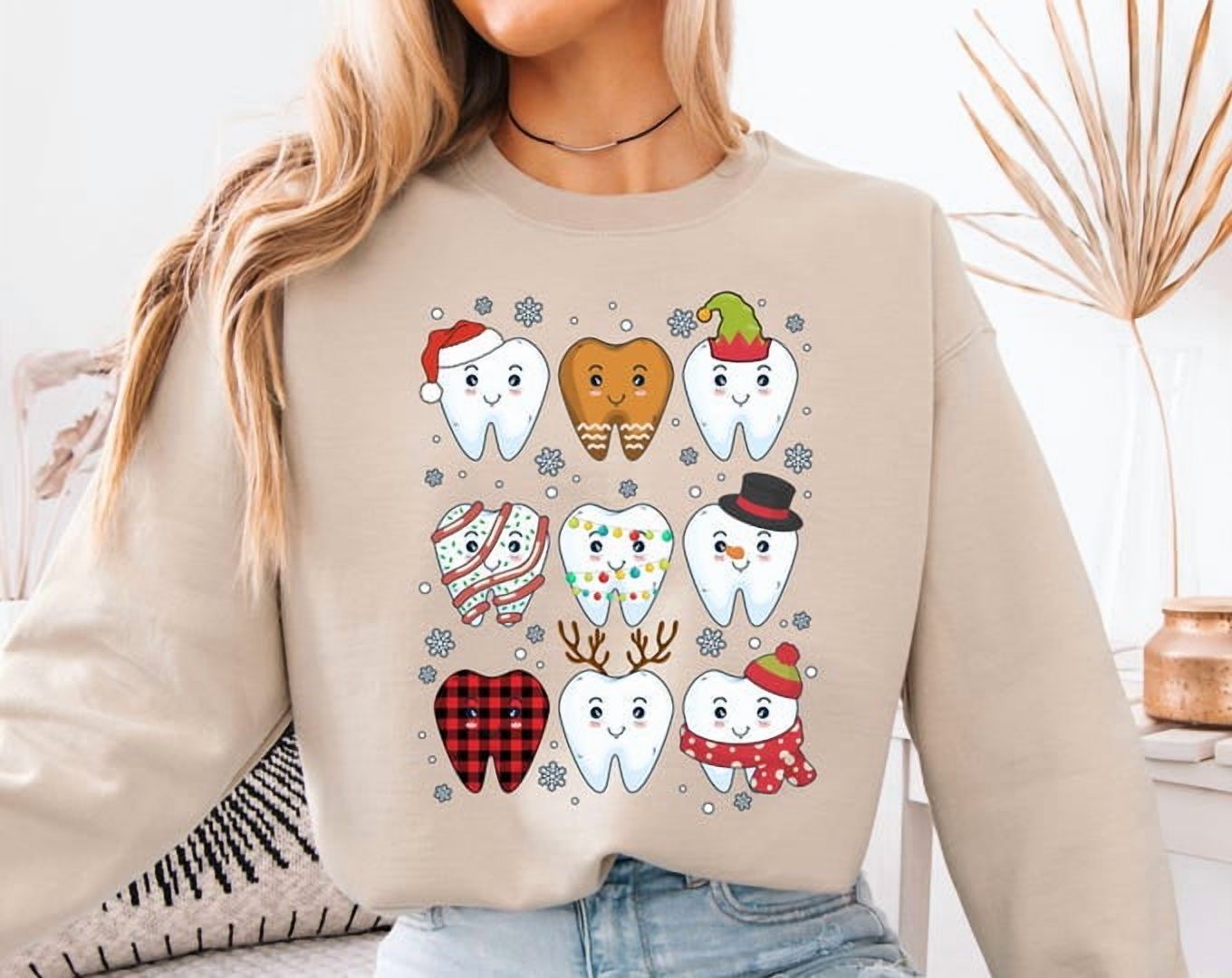 Dental Christmas Sweatshirt, Christmas Tooth Sweater,Christmas Dentist ...