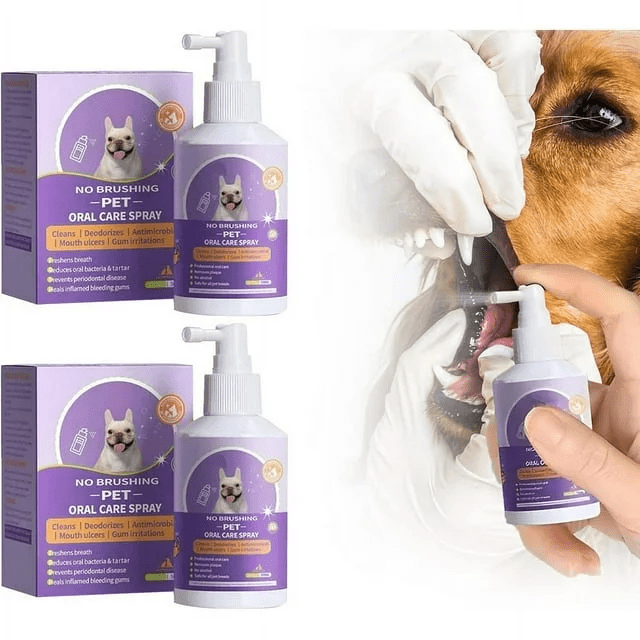 Dental Cleaning Spray for Dogs and Cats.Eliminate Bad Breath and ...