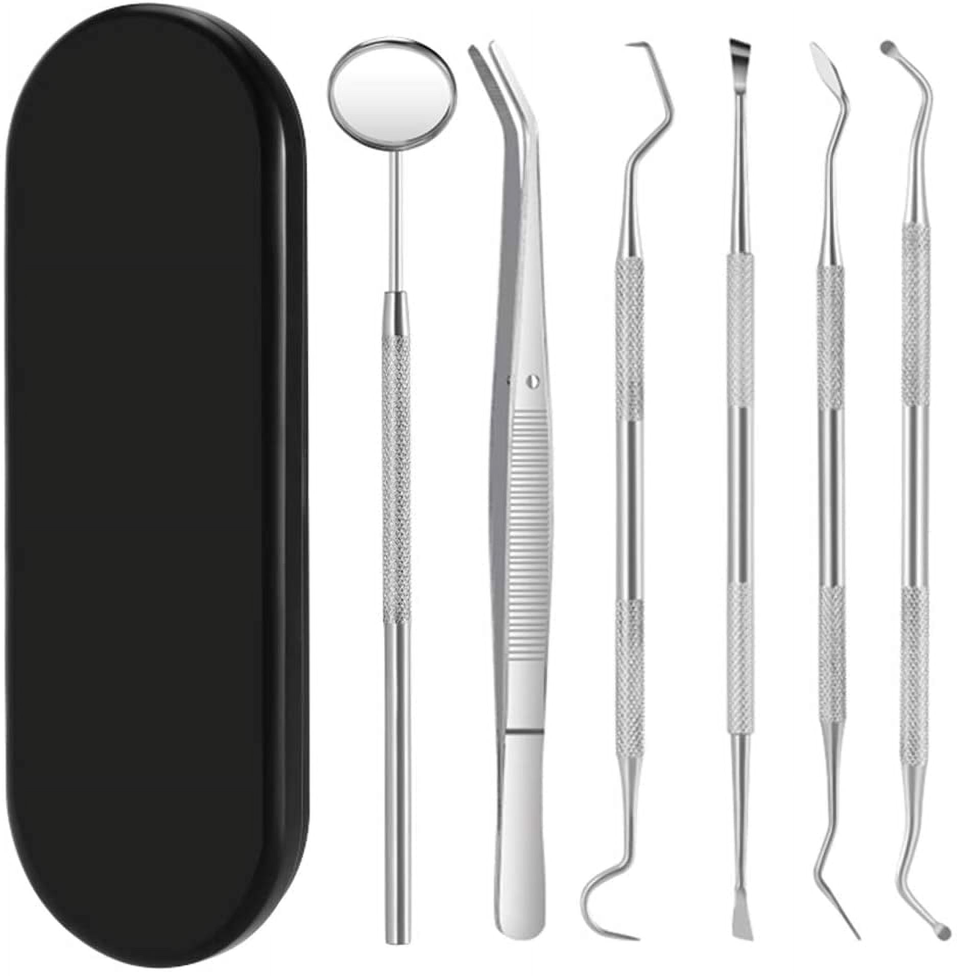 Dental Cleaning Tools Set, Medical Grade Metal Dental Hygiene Set Kit ...