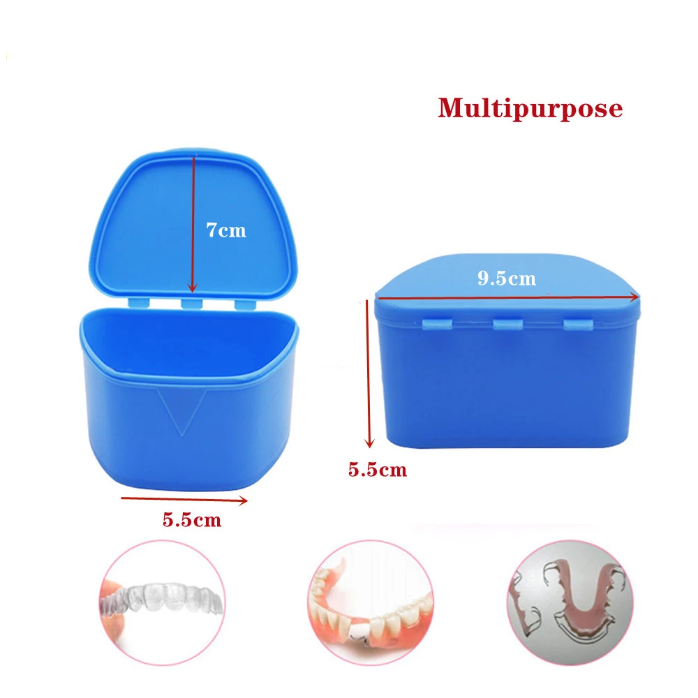 Dental Denture Box Orthodontic Dental Mouth Guard Box Retainer Case ...