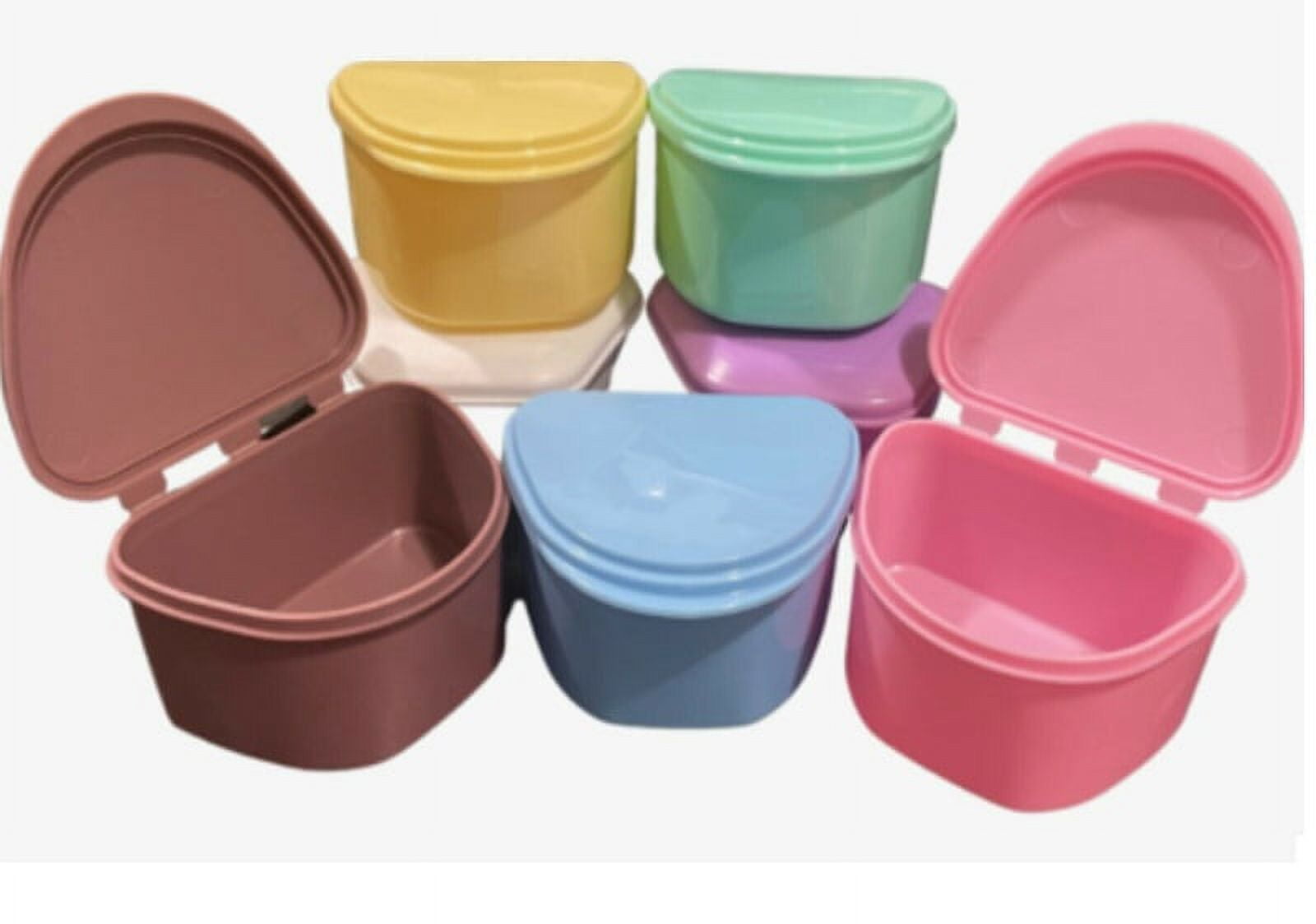 Dental Denture Box Retainer Carrier Box 4W x 2in x 2in Assorted Colors ...