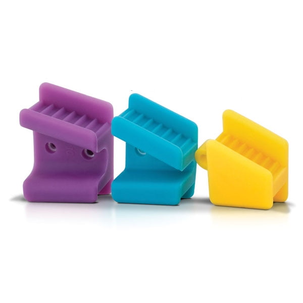 Dental EXTND Mouth Props Bite Blocks Silicone Adult Large Dark Purple 2 ...