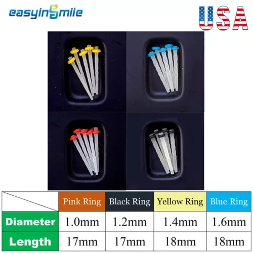 Dental Endo Fiber Post Root Canal Pin Screw Quartz Glass Posts 1.0-1.8 ...