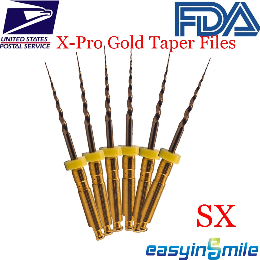Dental Endodontic Endo Rotary File Engine X-Pro Gold Taper Tip For ...