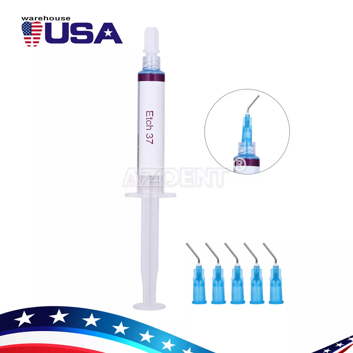 Dental Etchant 37% Acid Etching Silica Blue Gel For Adhesive Resin 5Ml ...