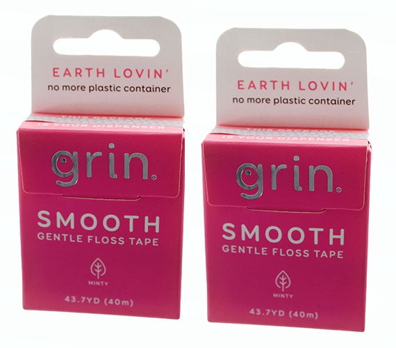 Dental Floss Grin Fine Floss Box 55 yd Pink 2 Pack - Walmart.com