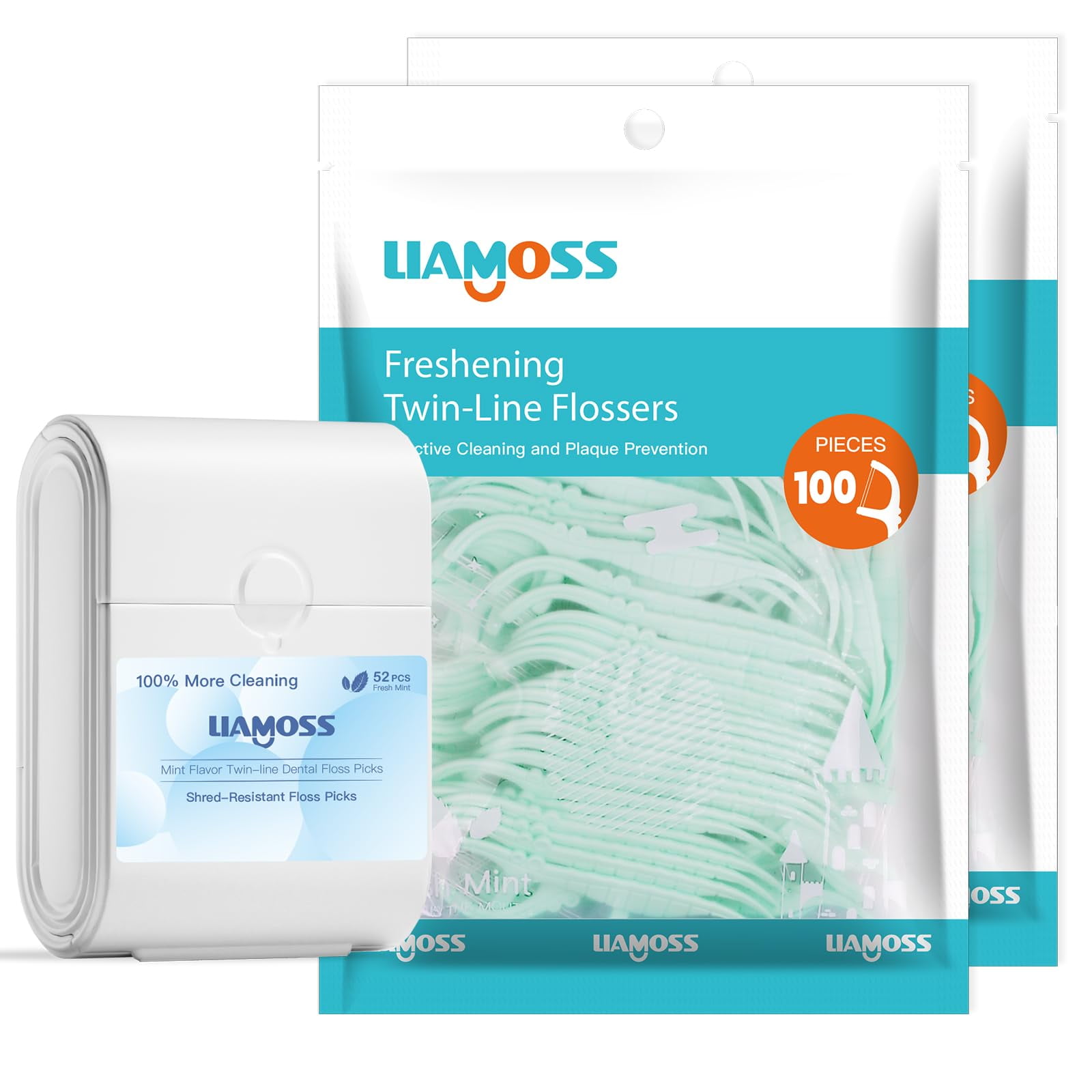 Dental Floss Picks,250 Count DHF10 High Toughness Dental Flossers ...