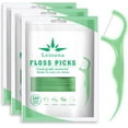 Dental Floss Picks 300 Count,Tooth Thread Flossers Easy Grip Handle for ...