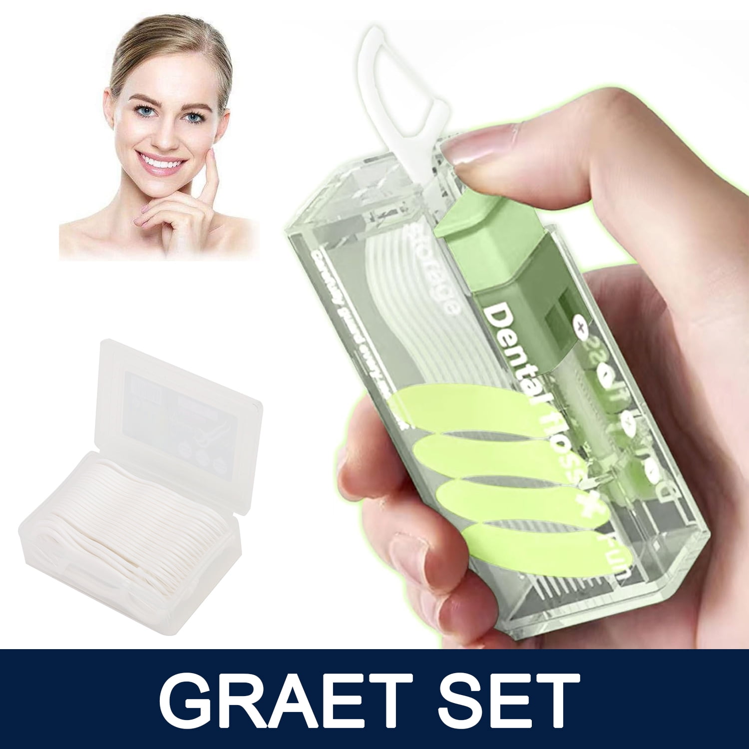 Dental Floss Picks Dispenser - More Portable - 60 Pcs Tooth Dental ...