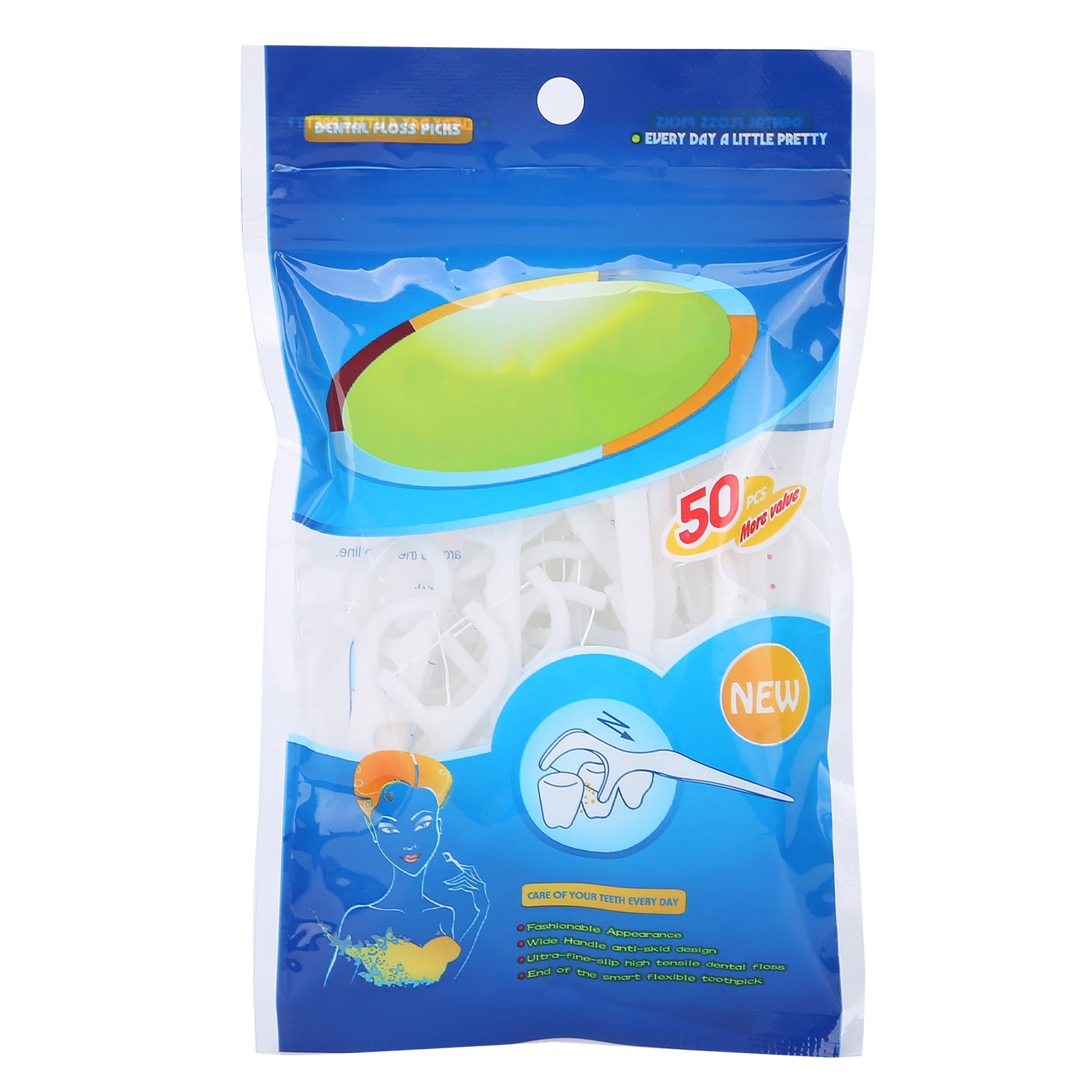 Dental Floss Picks Thin Thread Tooth Floss Plastic Teeth Cleansing ...