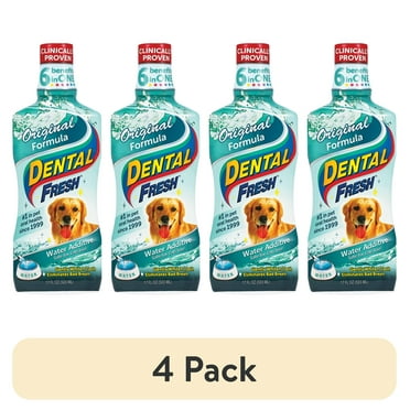 Dental Fresh Advanced Plaque & Tartar Water Additive for Dogs, 17oz ...