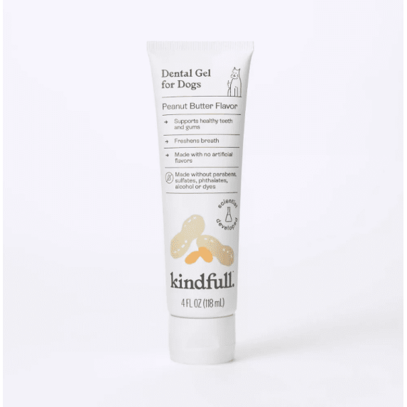 Dental Gel Toothpaste for Dogs - Peanut Butter - 4oz - Kindfull ...