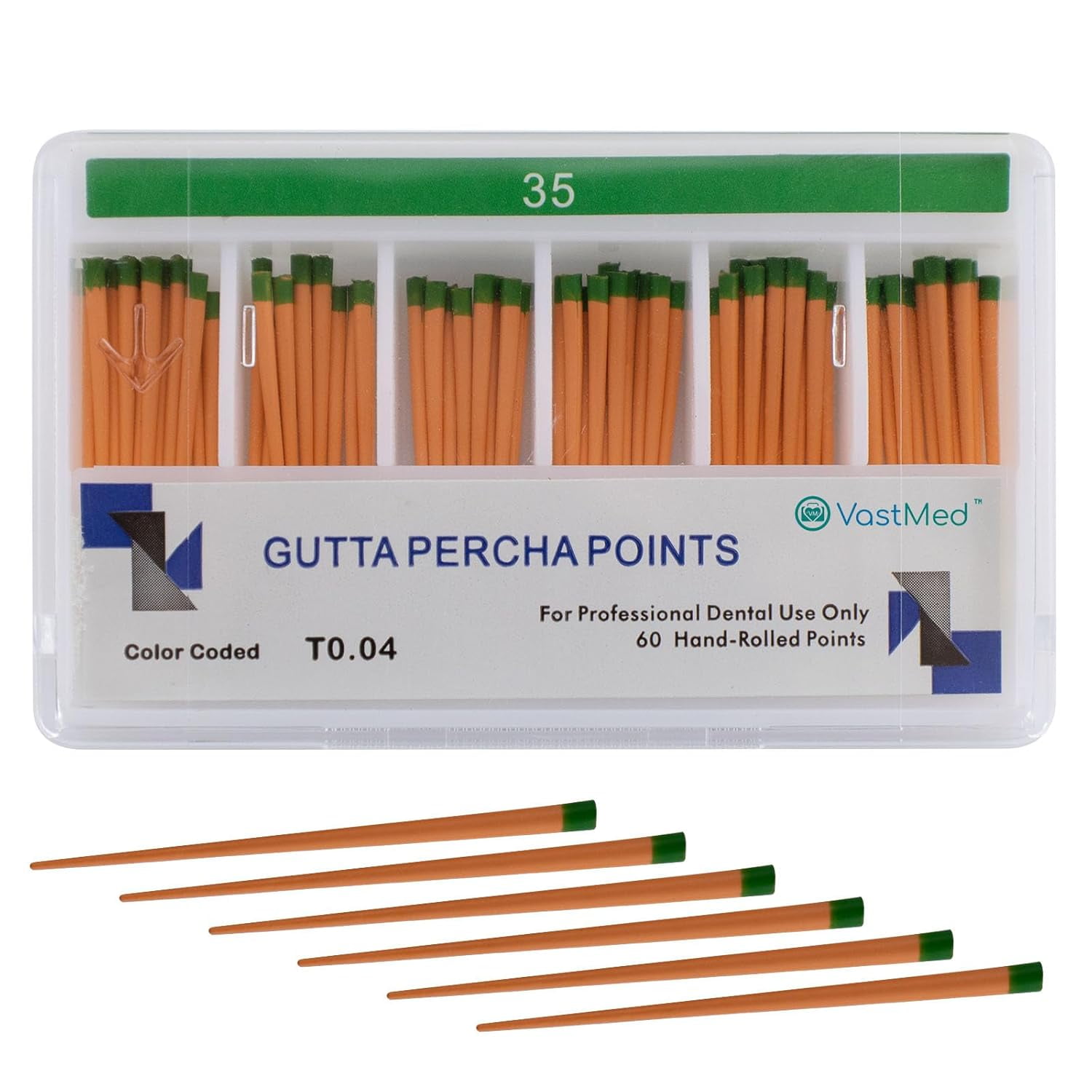 Dental Grade Gutta Percha Points by VASTMED | Dental Endo Endodontic ...