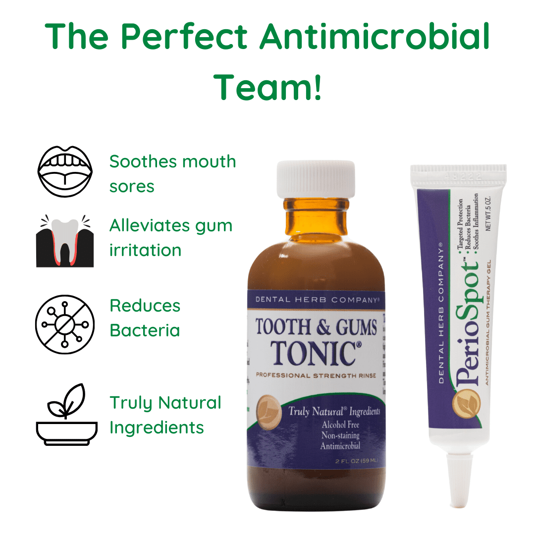 Dental Herb Company - Mouth Sore & Gum Care Kit - Antimicrobial mouth ...