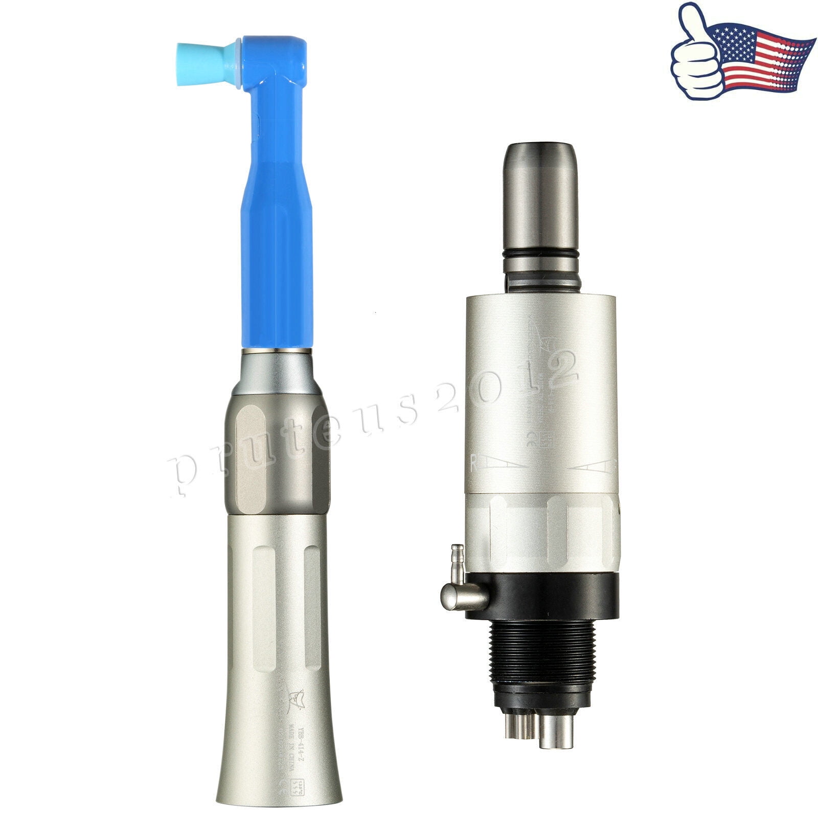 Dental Hygiene Prophy Handpiece 1:1 Air Motor 4 Holes + Straight Nose ...
