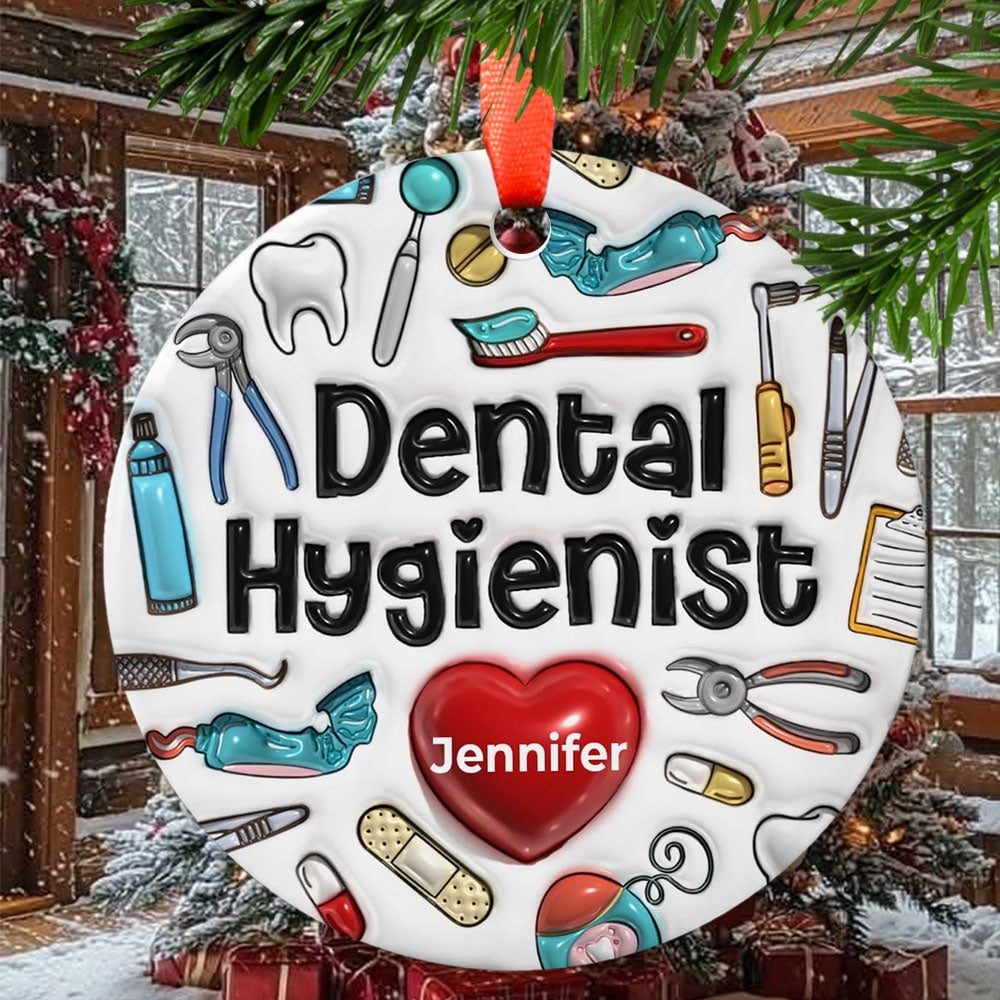 Dental Hygienist Christmas Ornament, Ceramic, Acrylic, Special Keepsake ...
