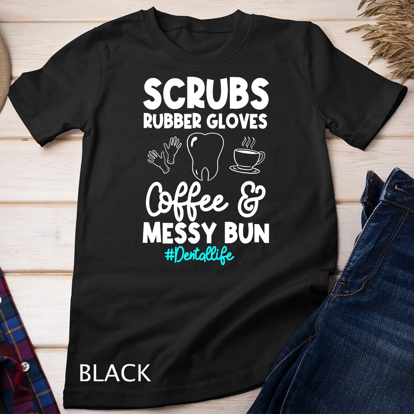 Dental Hygienist Coffee Lover Oral Health Dentistry Hygiene Unisex T ...