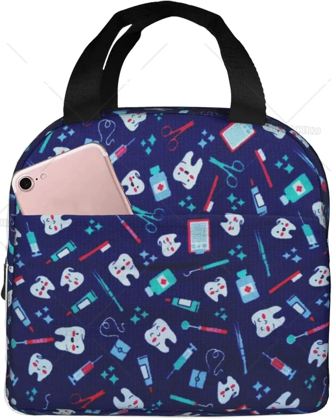 Dental Hygienist Lunch Bag for Women & Men Insulated Picnic Pouch Lunch ...