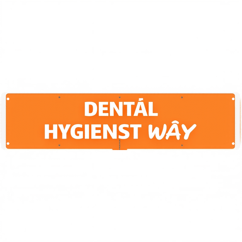 "Dental Hygienist Way" Tin Sign - 16x4 Inches Career Decor for Wall ...