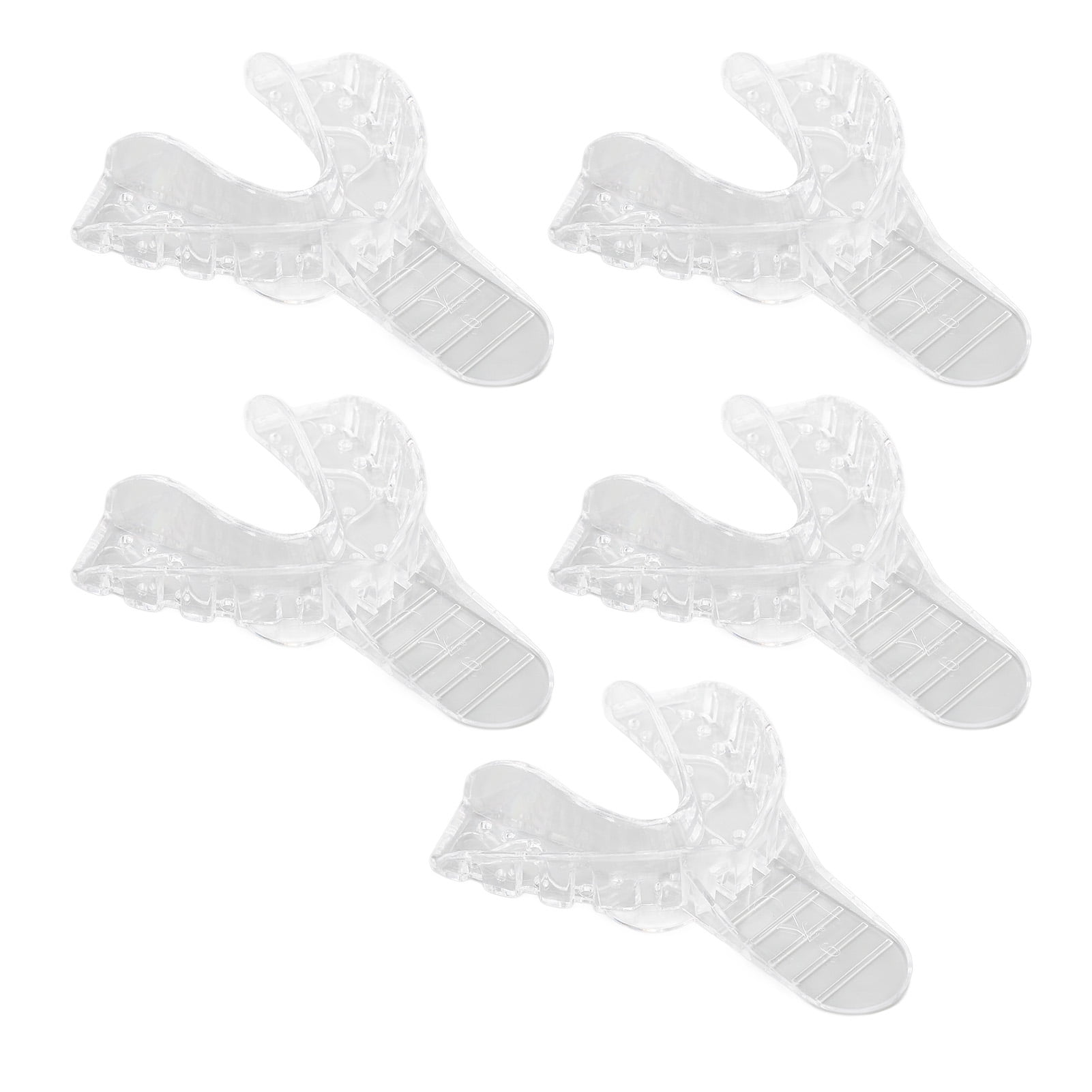 Dental Impressions Tray Disposable Perforated Transparent Plastic Teeth ...